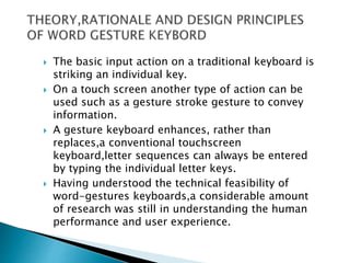 Gesture keyboard | PPTX