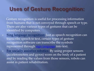 Gesture Recognition | PPT