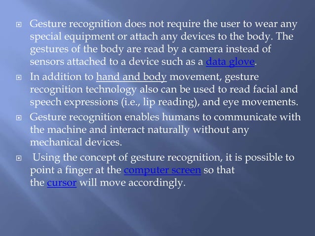 Gesture Recognition | PPT