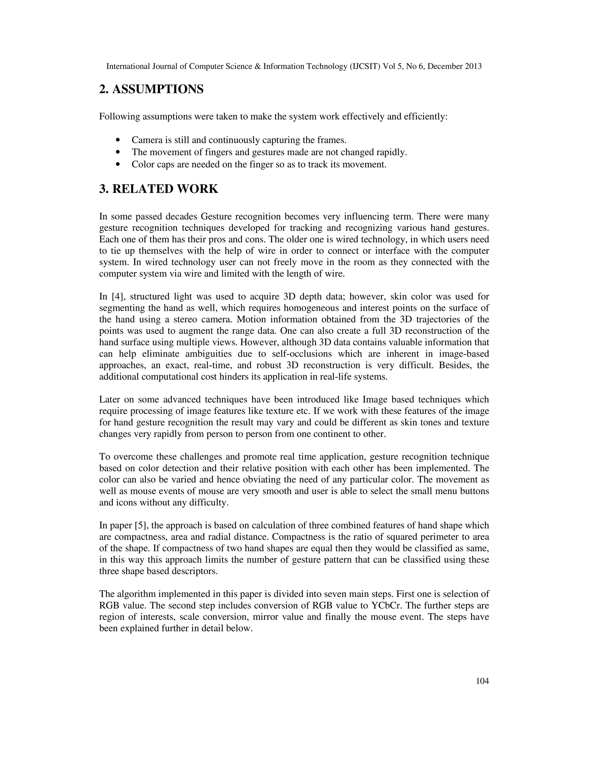 Gesture Recognition Based Mouse Events | PDF | Computer Peripherals | Computing