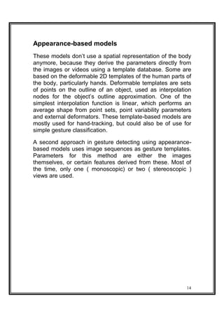 Gesture recognition document | PDF