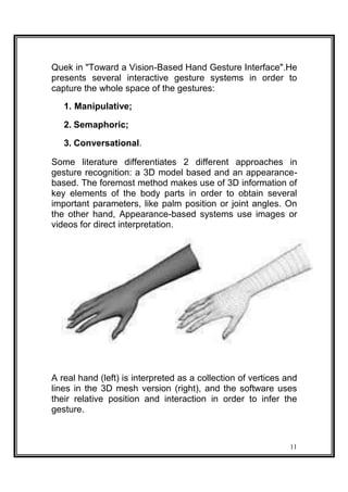 Gesture recognition document | PDF