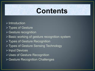 Gesture recognition technology | PPT