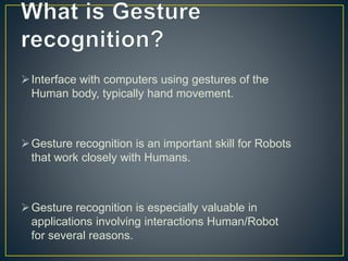 Gesture recognition technology | PPT