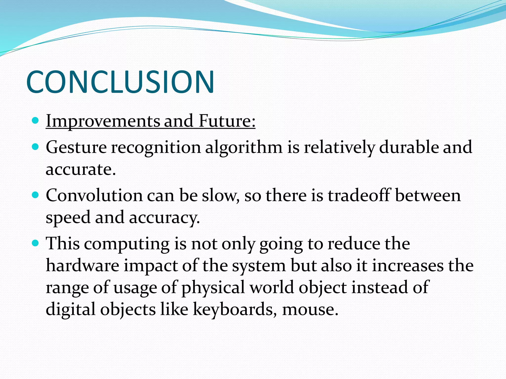 Gesture recognition technology | PPTX