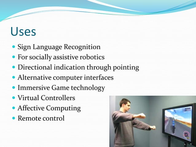 Gesture Recognition Technology Pptx Computer Peripherals Computing
