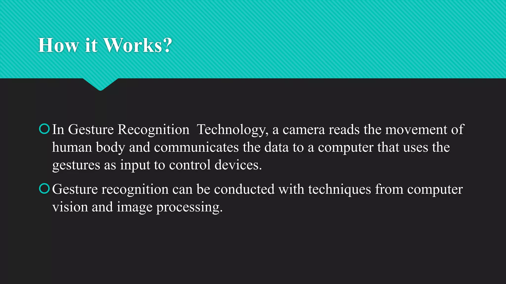 Gesture Recognition Technology | PPTX