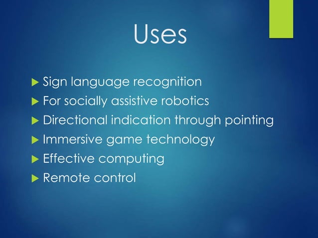 Gesture recognition technology | PPTX