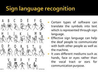 Gesture recognition technology ppt | PPTX