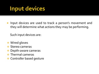 Gesture recognition technology ppt | PPTX