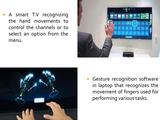 Gesture recognition technology ppt | PPTX | Operating Systems | Computer Software and Applications