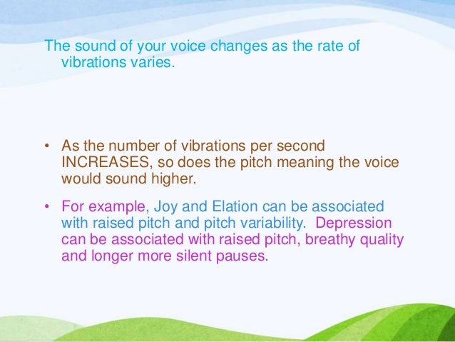 Gestures and Vocal Expression