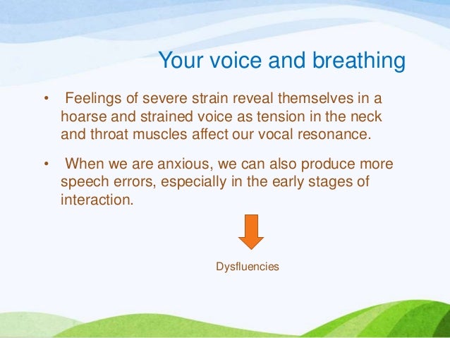 Gestures and Vocal Expression