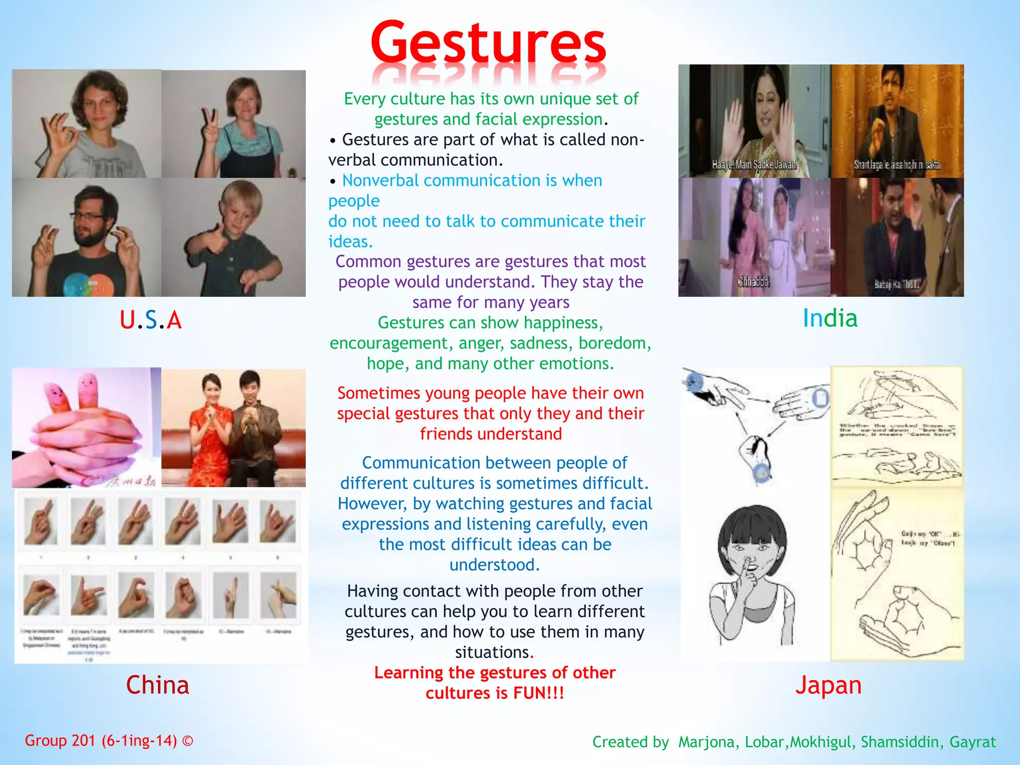 Gestures | PPTX