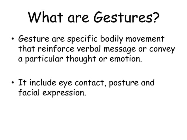 Gestures | PPTX