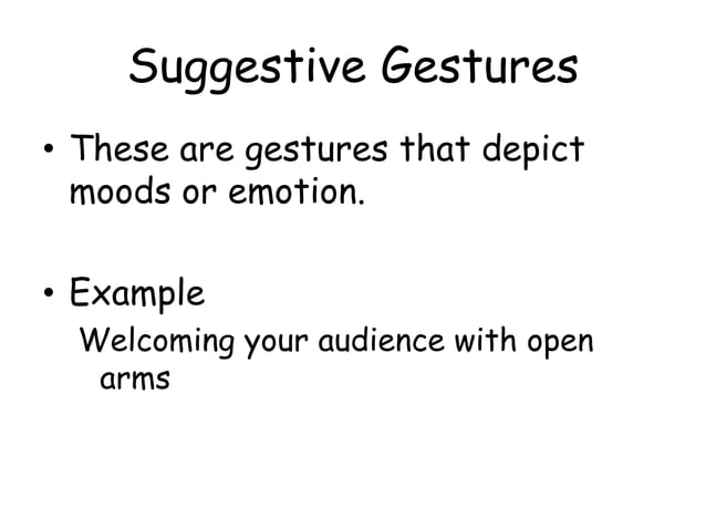 Gestures | PPTX