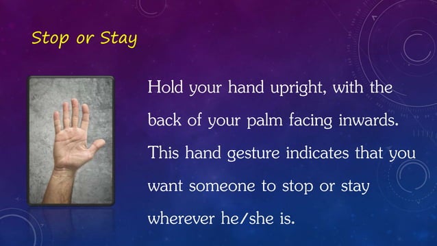Gestures and body language | PPTX