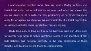 Gestures and body language | PPTX