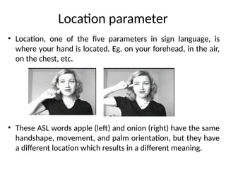 Gestures and sign language for language studies | PPTX