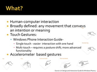 GeekSpeak: Mobile Gestures | PPT