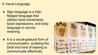 Gestures to Speech- A presentation that talks about sign languages and ...