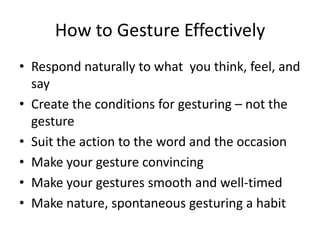 Gestures your body speaks | PPTX