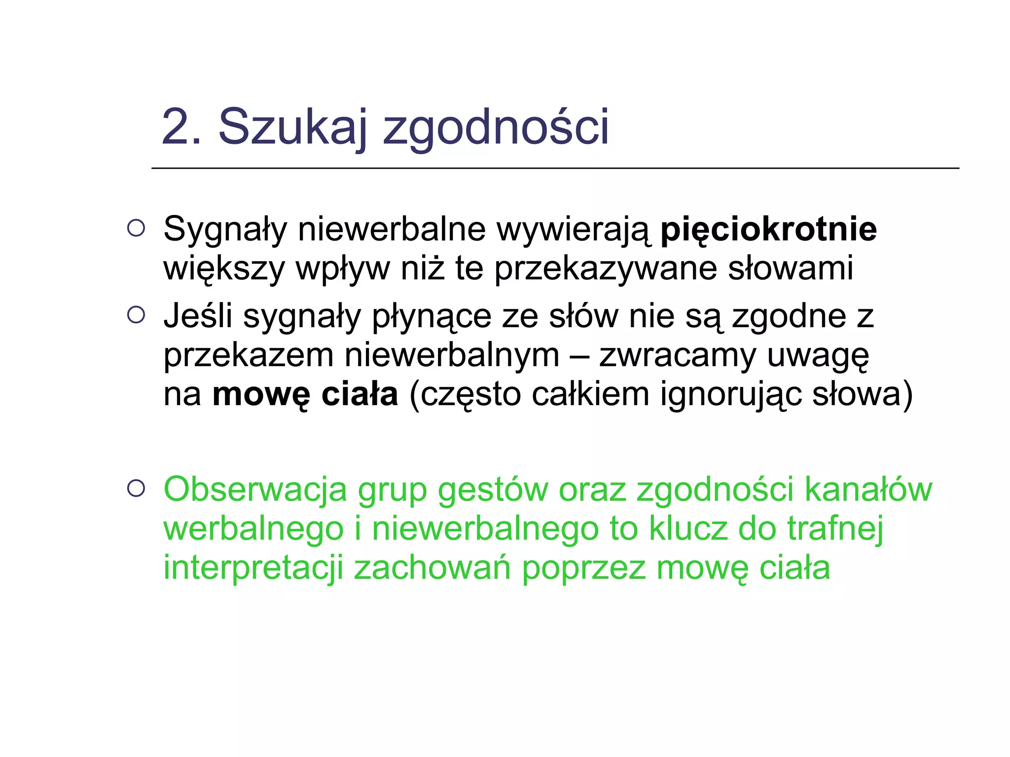 Gesty obok słów - mowa ciała dla bibliotekarzy | PPT