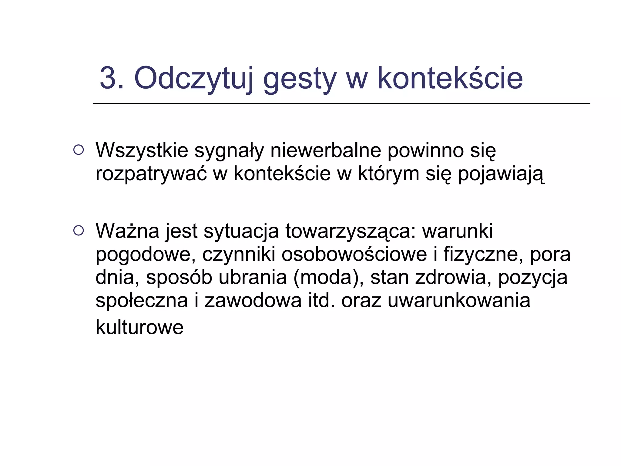 Gesty obok słów - mowa ciała dla bibliotekarzy | PPT