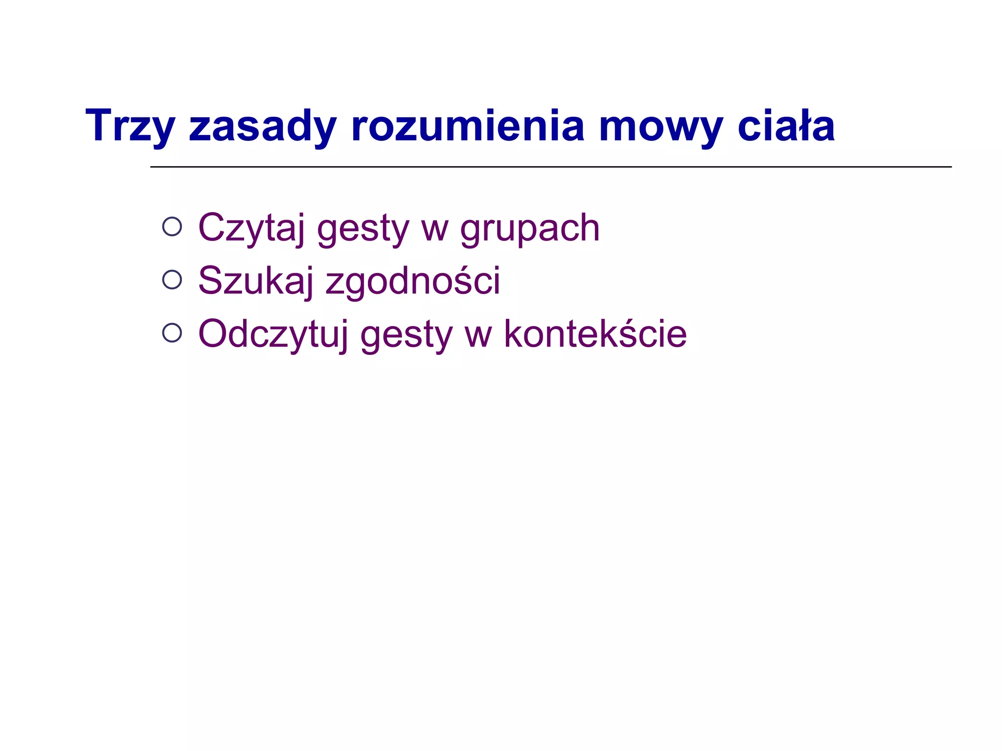 Gesty obok słów - mowa ciała dla bibliotekarzy | PPT