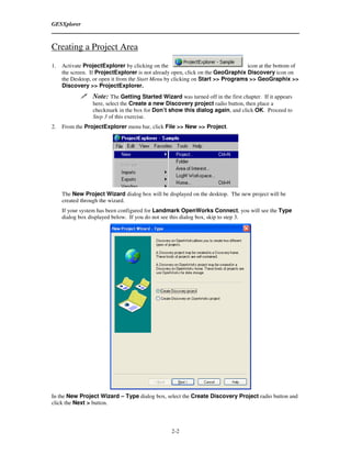 Gesx chapter02 creating a project | PDF