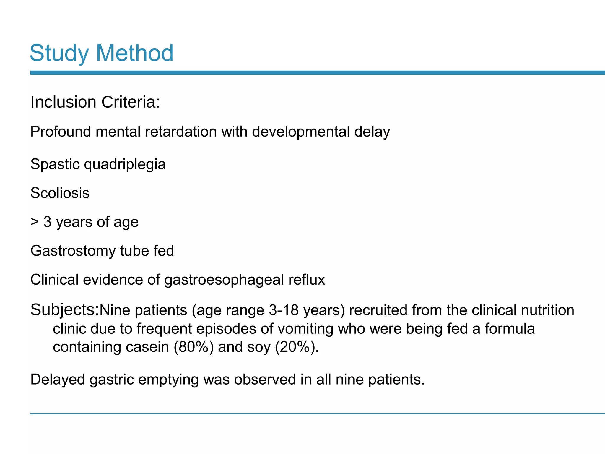 Delayed Stomach Emptying Study | PPT