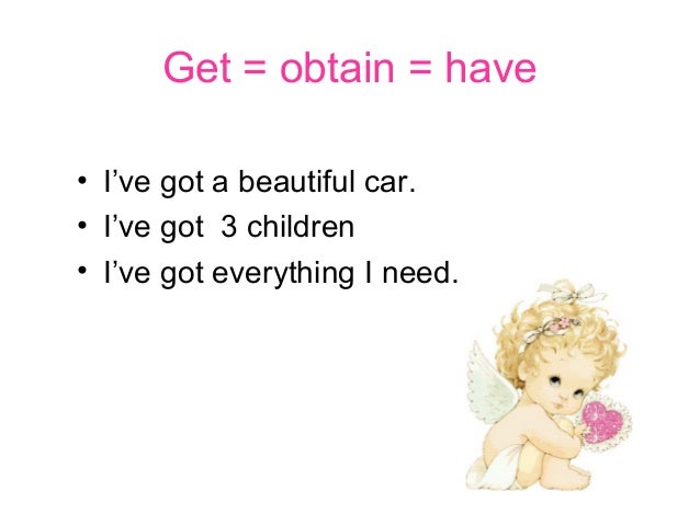 "Get" - meaning of the verb