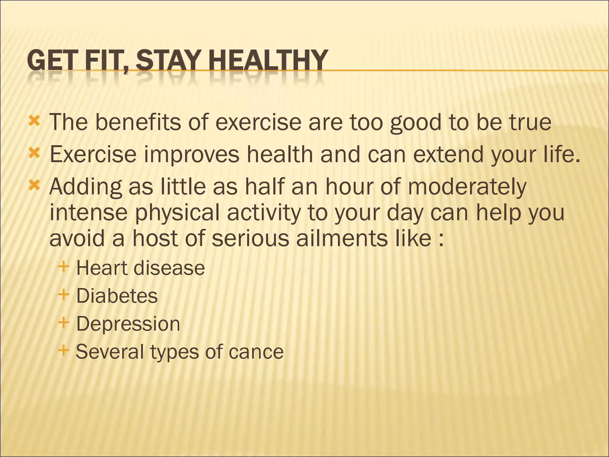Get Fit stay Healthy | PPT