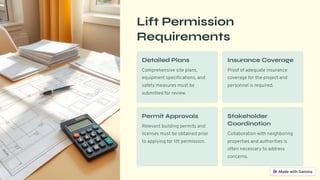 Get Hassle-Free Lift Permission from SDMC with Shuttlesky | PPT