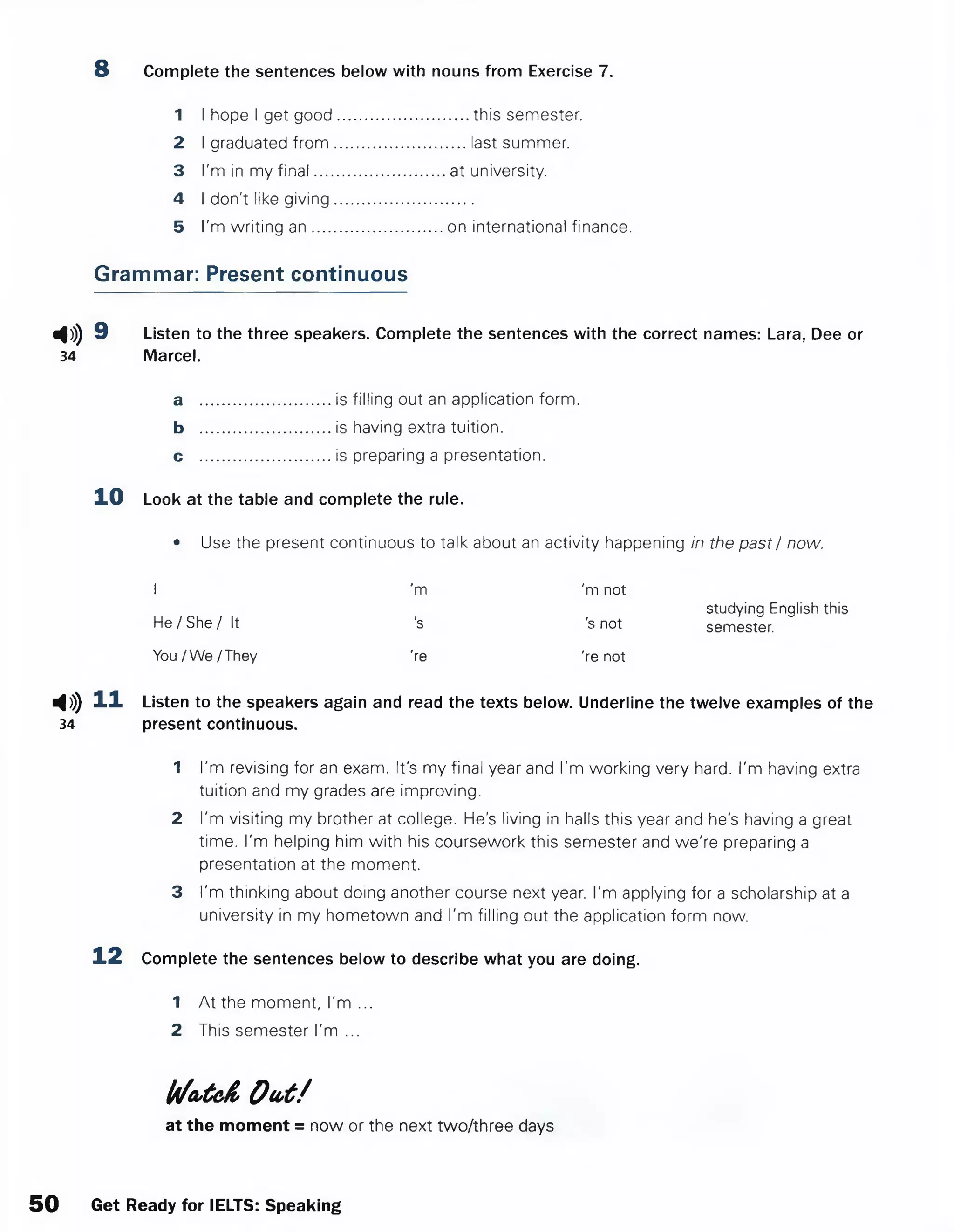 Get ready-for-ielts-speaking-pre-intermediate | PDF