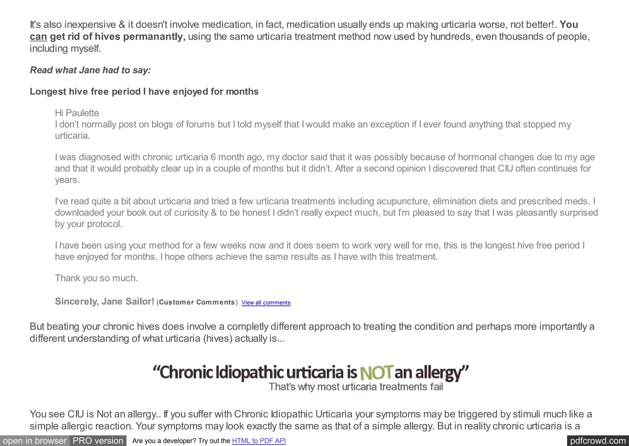 Get Rid of Hives | PDF