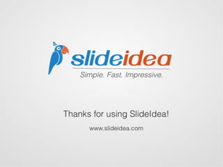 Get started with SlideIdea | PPT