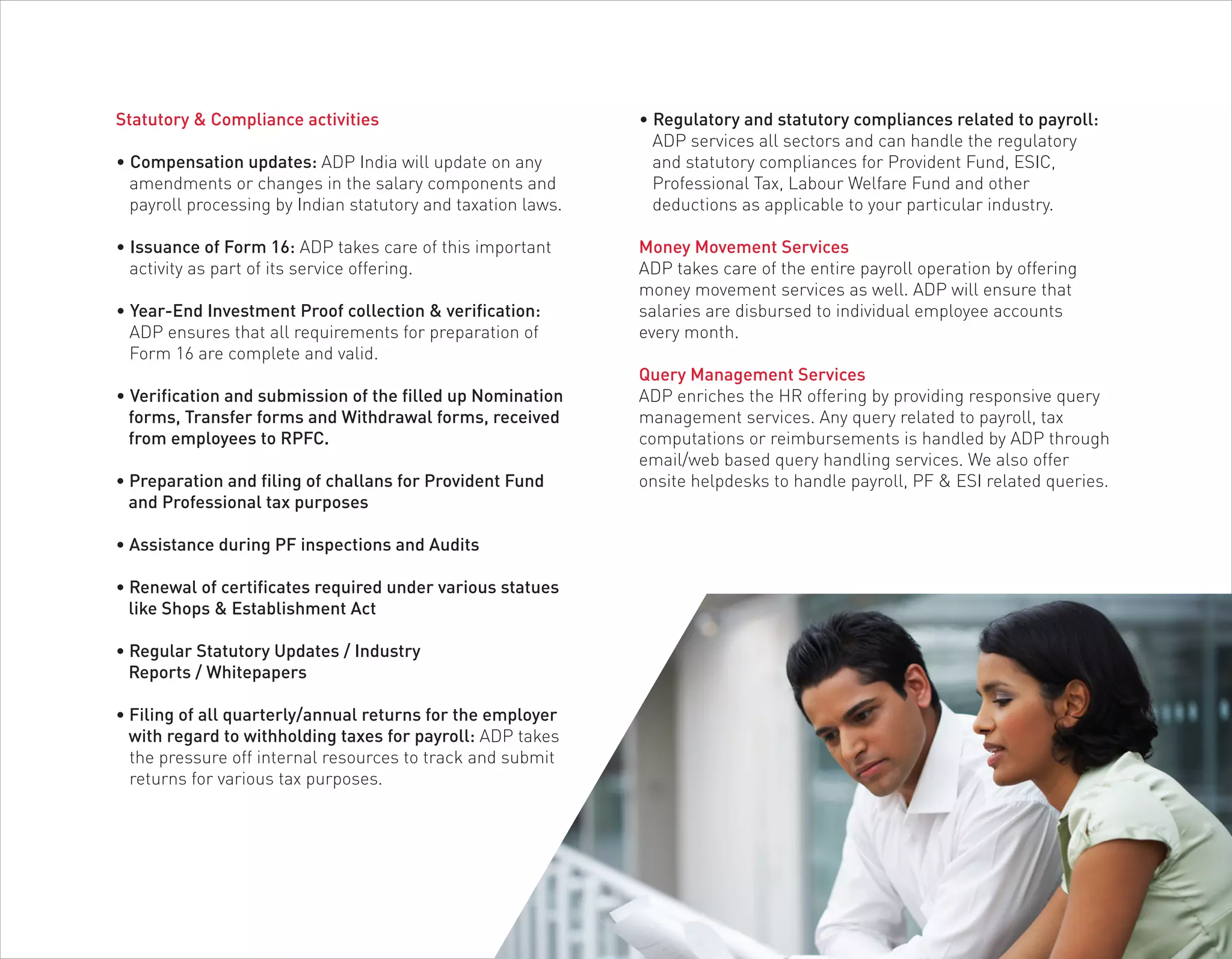 ADP - Payroll Outsourcing Benefits | PPT