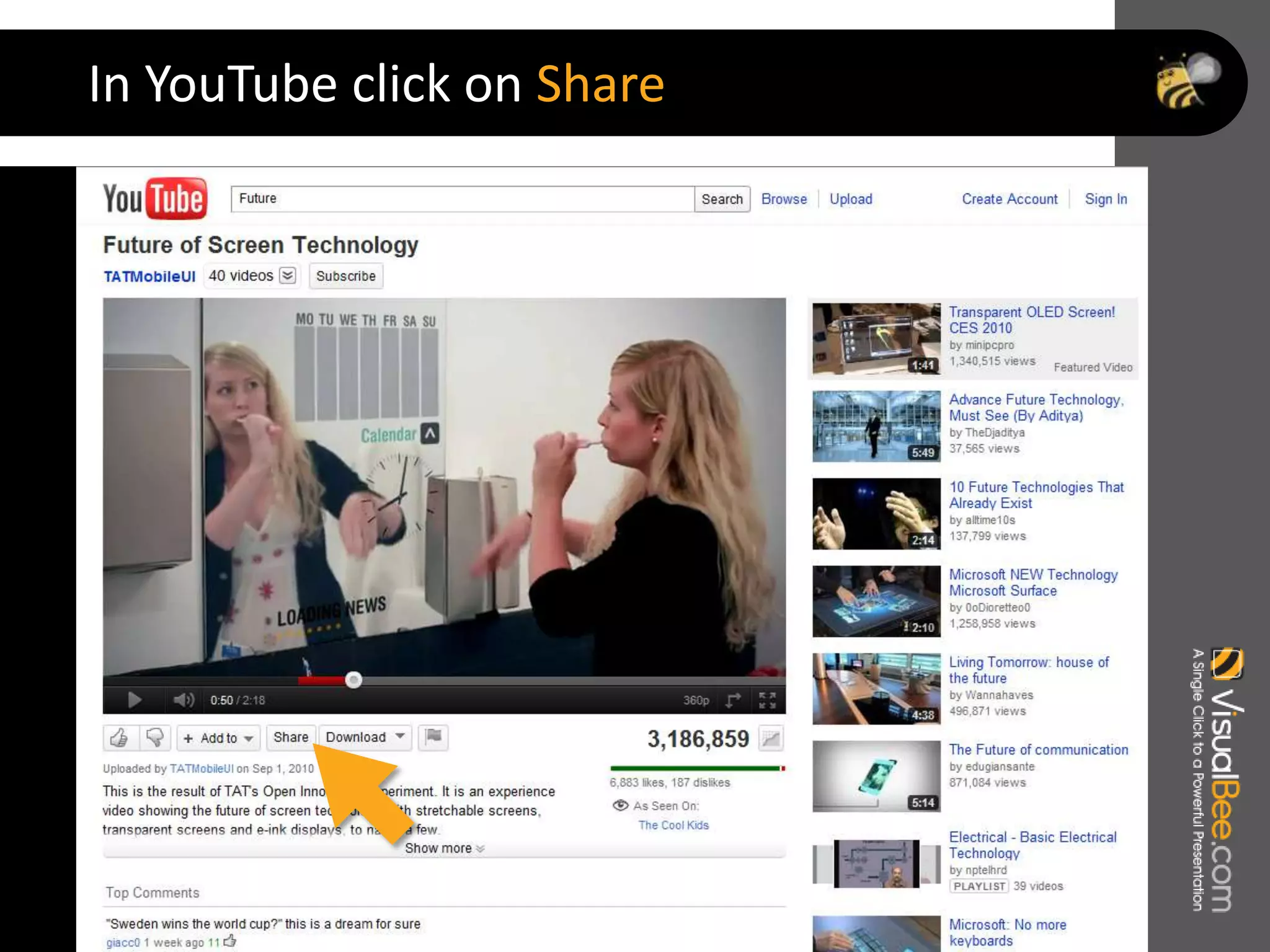 Get YoutTube Video in your PowerPoint! (shared using VisualBee) | PPTX