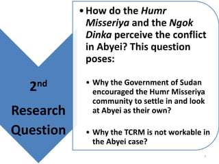 THE SUDAN AND SOUTH SUDAN CONFLICT OVER ABYEI SINCE THE 2005 ...
