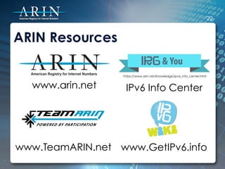 Get Internet Number Resources from ARIN (IPv4, IPv6, ASNs) | PPT