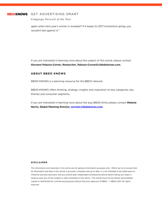 Get Advertising Smart - BBDO Network of the Year | PDF