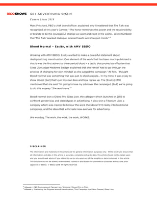 Get Advertising Smart - Cannes Lions 2018 | PDF