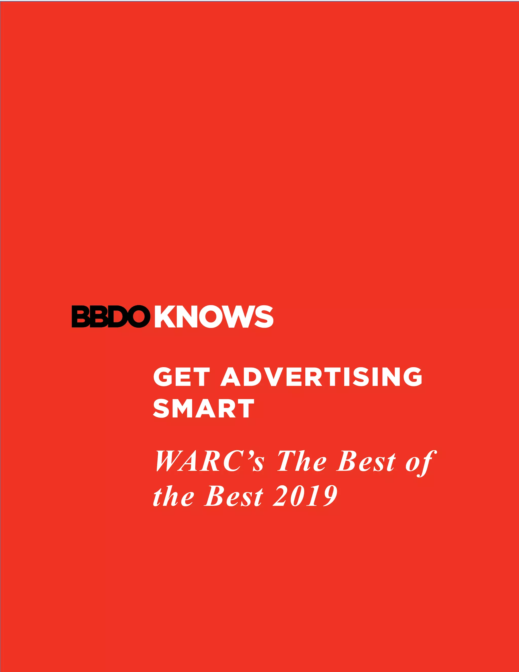 Get Advertising Smart - Warc Best of the Best | PDF