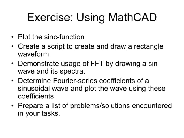 GETA fall 07- OFDM with MathCAD.ppt