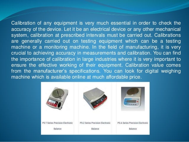 Get a look on significance of calibration
