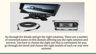 Get an Exclusive Range of Car Rear View System | PPT