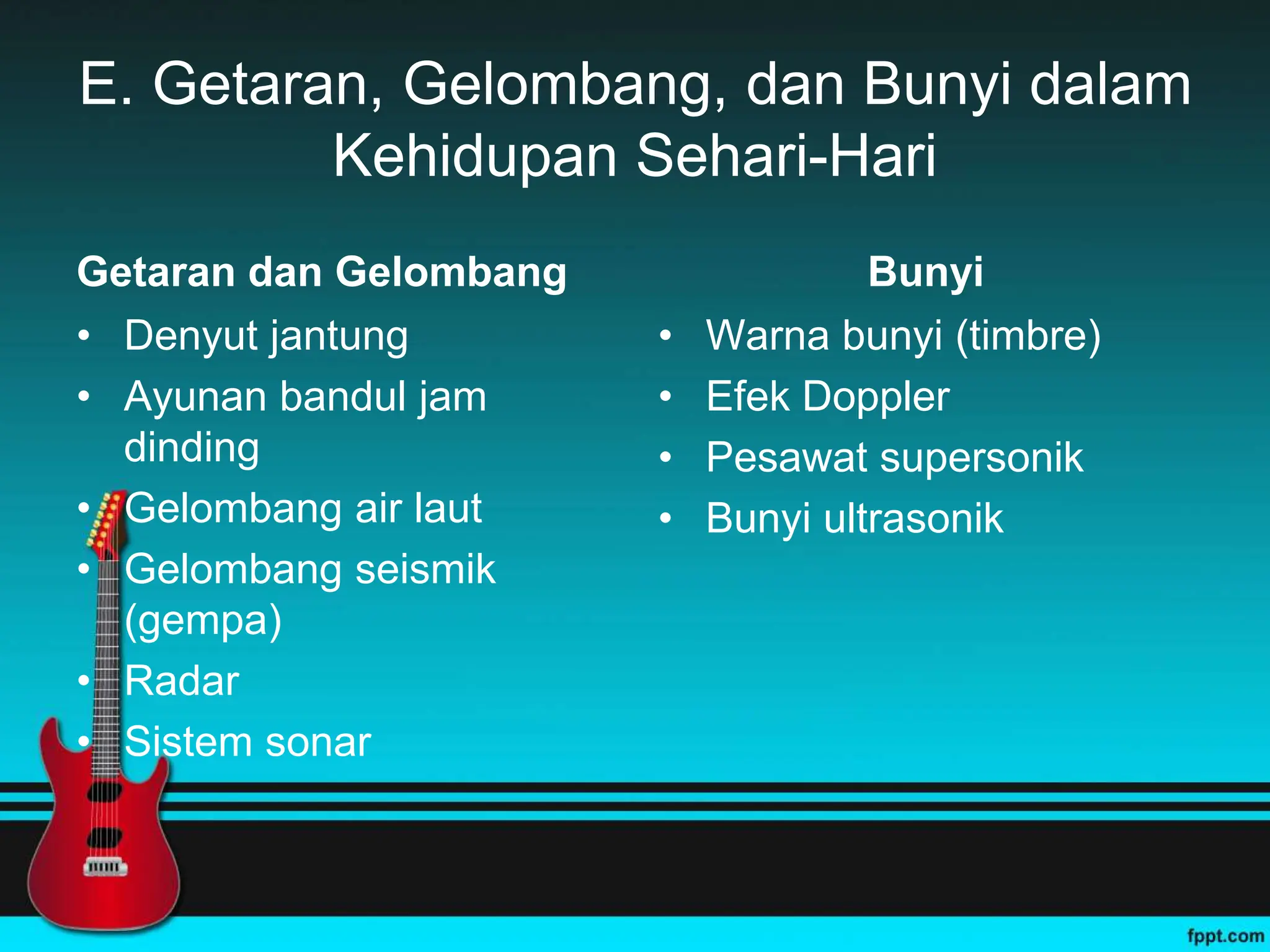 Getaran, Gelombang, dan Bunyi Kelas 8.ppt