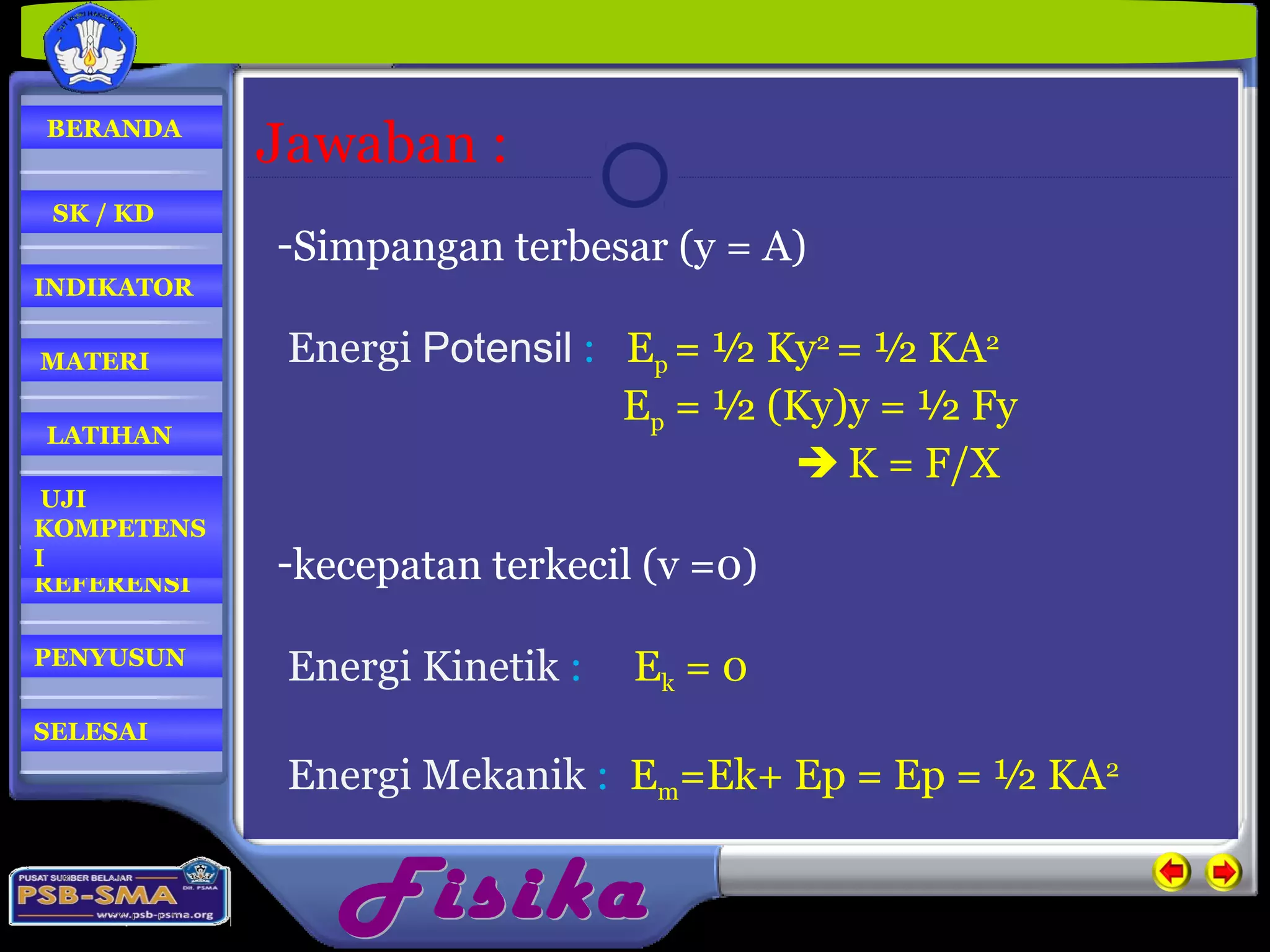 Getaran pegas | PPT