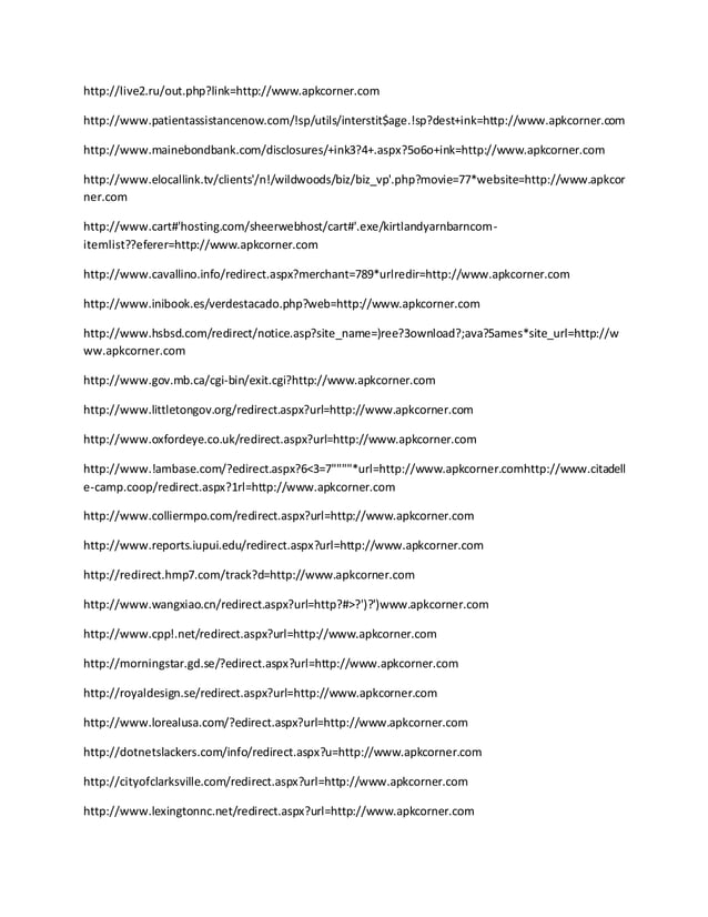 Get backlink from redirect #a | PDF